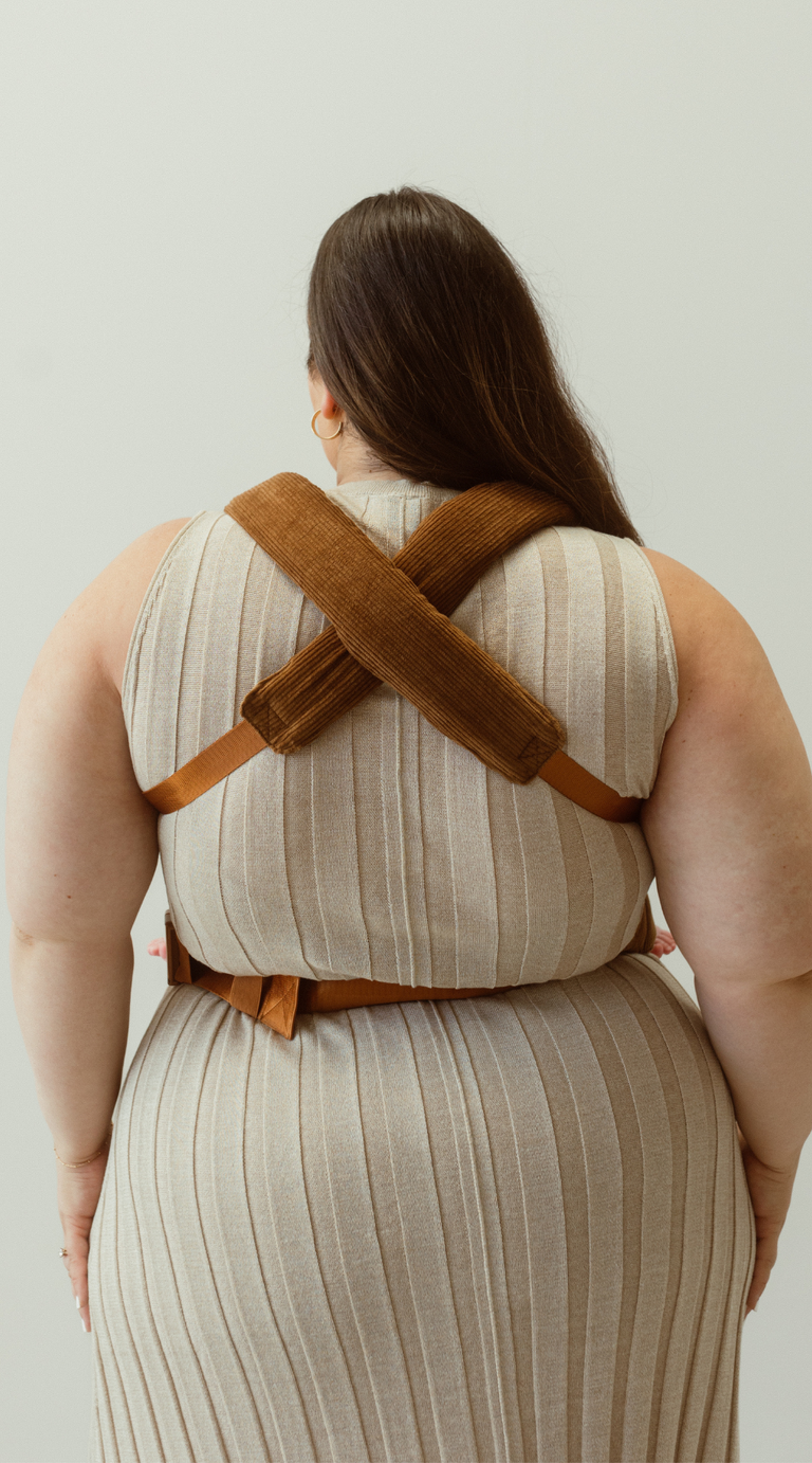 Mocha Cord Clip Baby Carrier - Australia's best Chekoh Clip Carrier